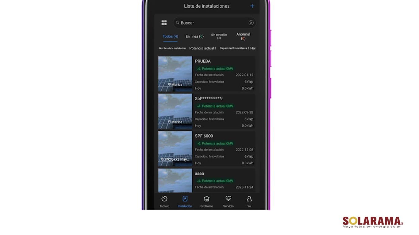 Configuración del datalogger growatt con la App ShinePhone (2024)